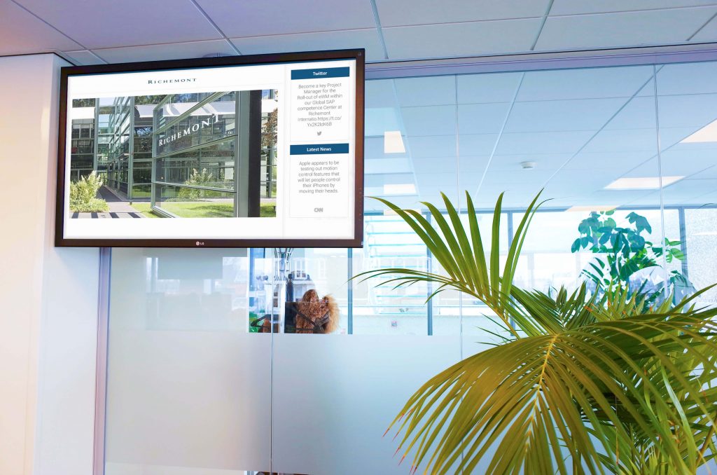 Narrowcasting-schermen zijn unieke communicatie pronkstukken bij ...