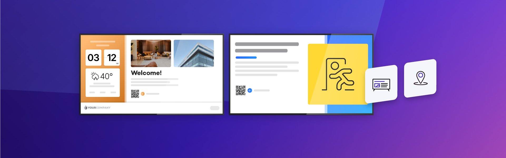 Narrowcasting schermen plaatsen met Netpresenter - netpresenter.nl