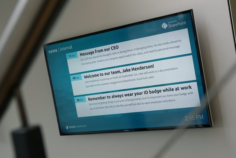 "SharePoint on any screen is the future" - netpresenter.com