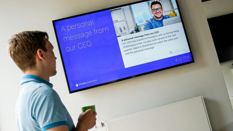 Increase intranet traffic with SharePoint & Digital Signage