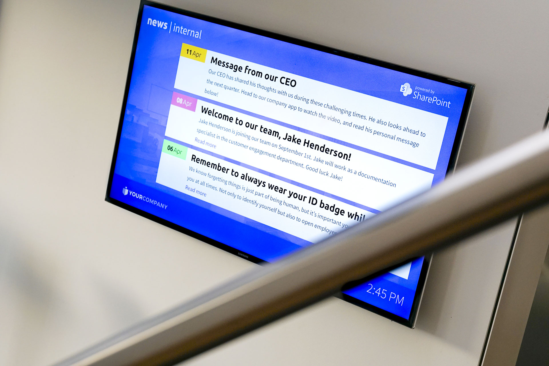 Digital signage improves your internal communication - netpresenter.com