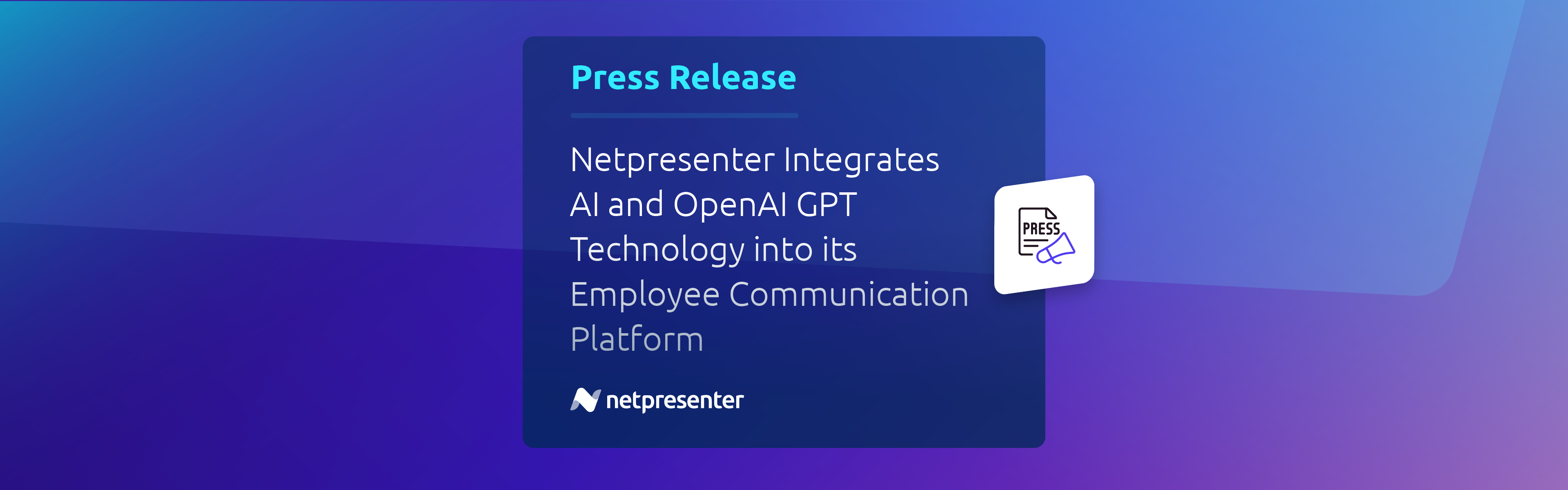 Netpresenter integrates AI and OpenAI GPT - netpresenter.com